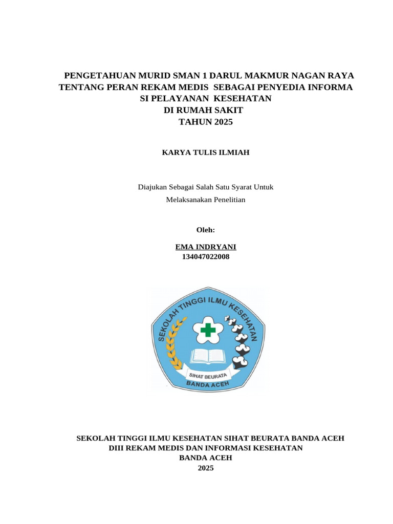 Fix Kti Ema Yang Benar 06 Meiii | PDF