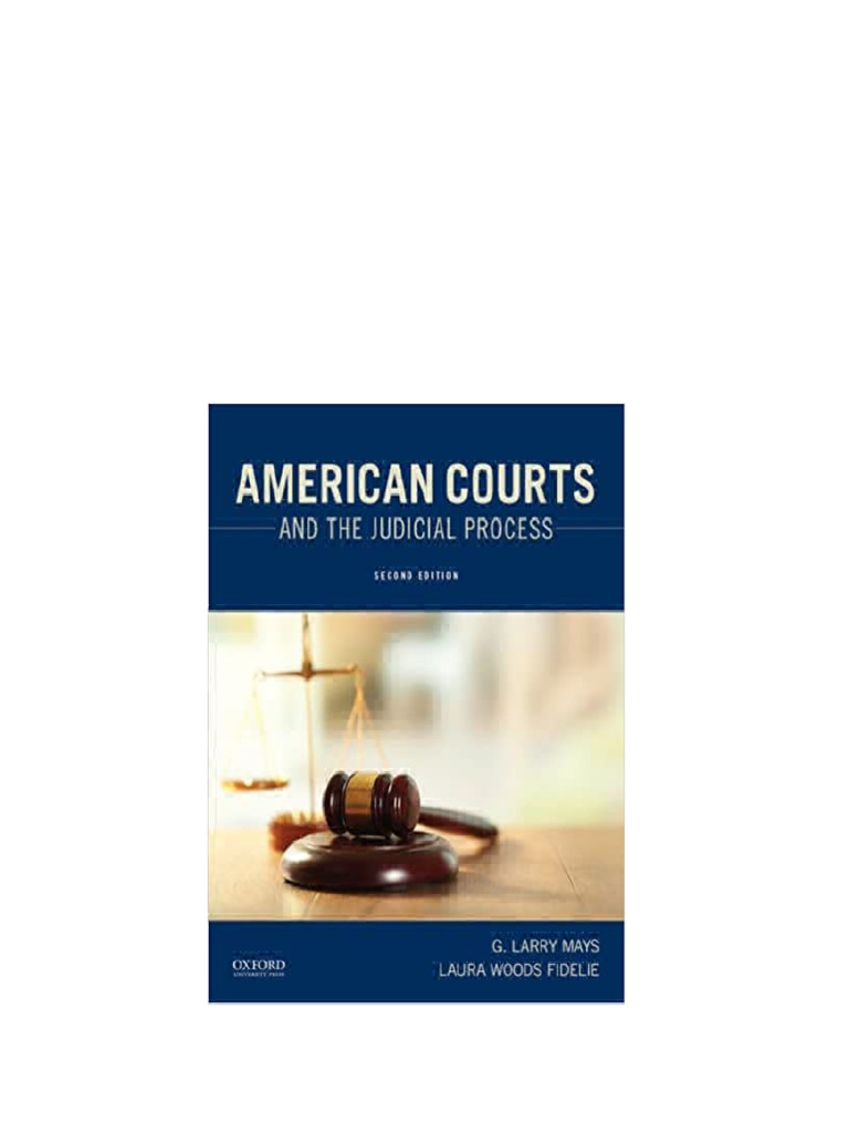(Ebook PDF) American Courts and The Judicial Process 2nd Edition ...