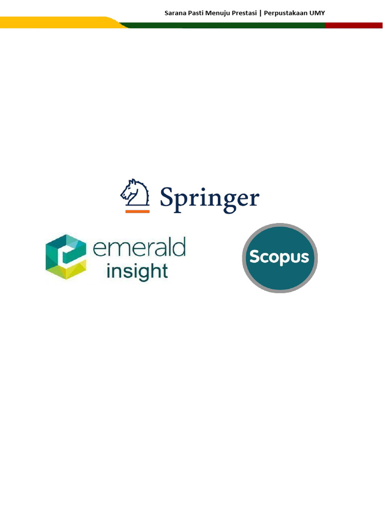 Akses Springer, Emerald, Dan Scopus 2024 | PDF