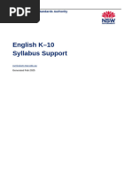 NSW K-10 English Syllabus Overview | PDF | Curriculum | Education Theory