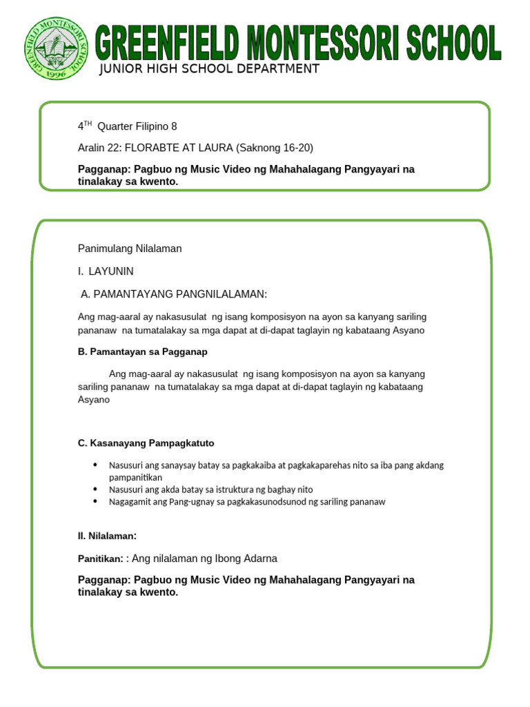 Lesson22 Filipino | PDF