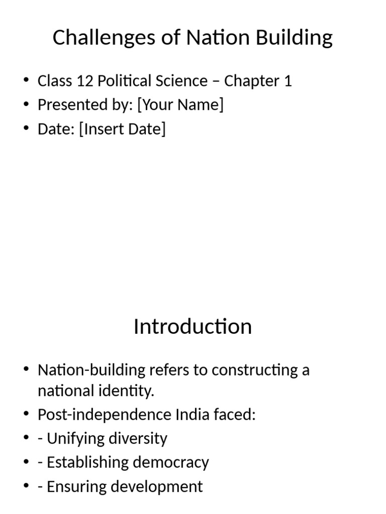 Challenges_of_Nation_Building_NCERT_Enhanced | PDF