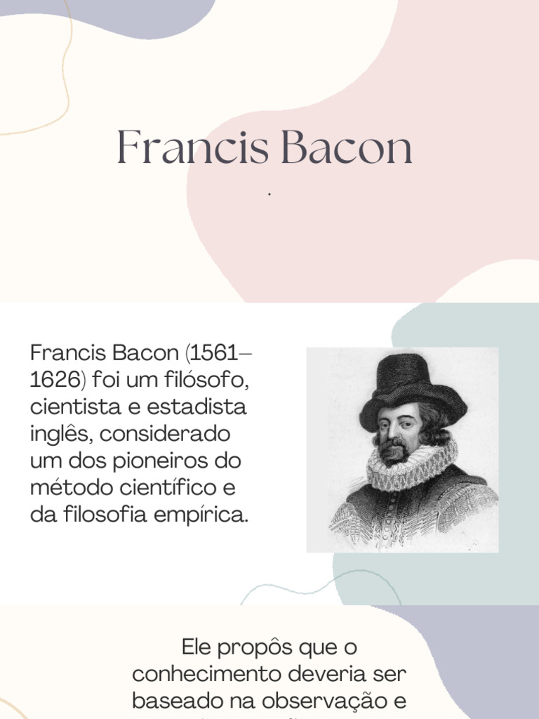 Trabalho de Filosofia Francis Bacon | PDF