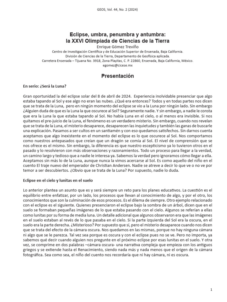 Informe Xxvi | PDF | Eclipse | Luna