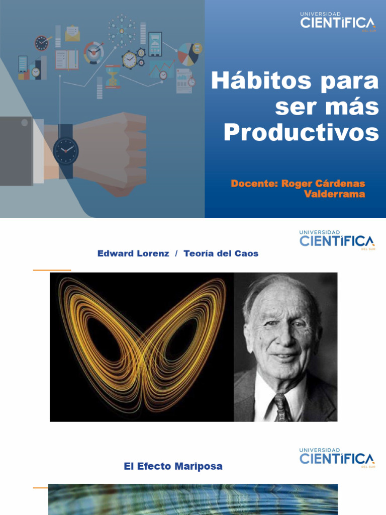 Sesión 2 - Hábitos para ser más Productivos | PDF