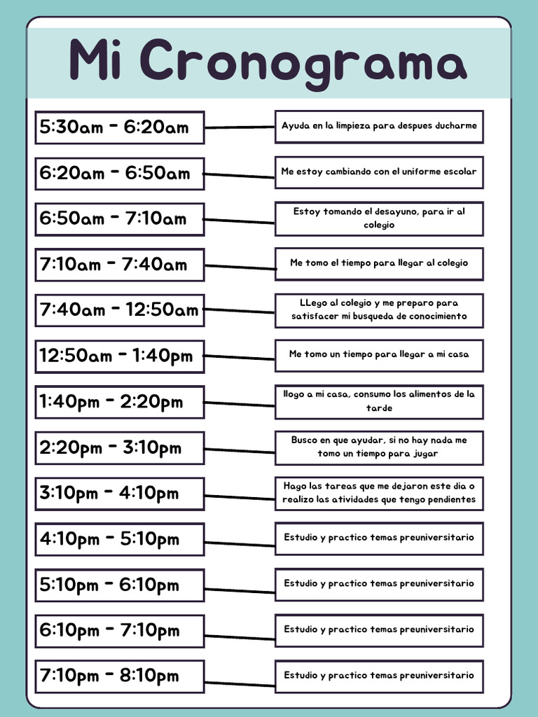 Written Time Worksheet in Blue and White Simple Style | PDF