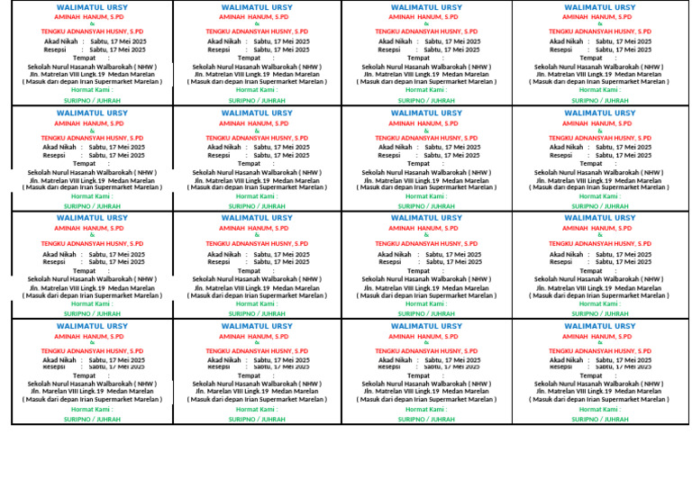 Undangan Punjungan | PDF