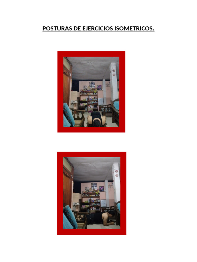 Posturas de Ejercicios Isometricos | PDF