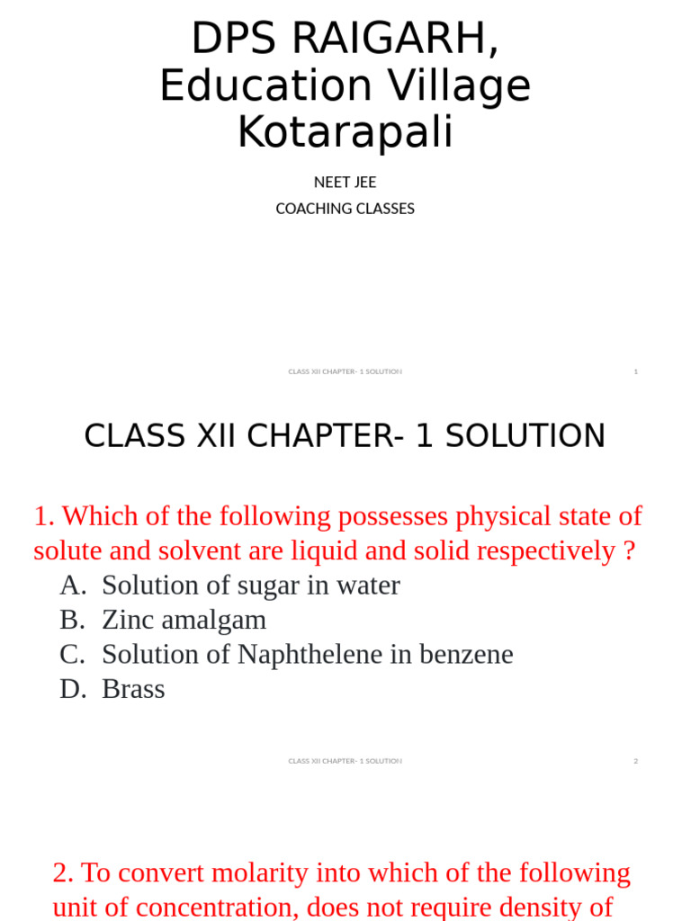 DPS RAIGARH, Education Village Kotarapali | PDF