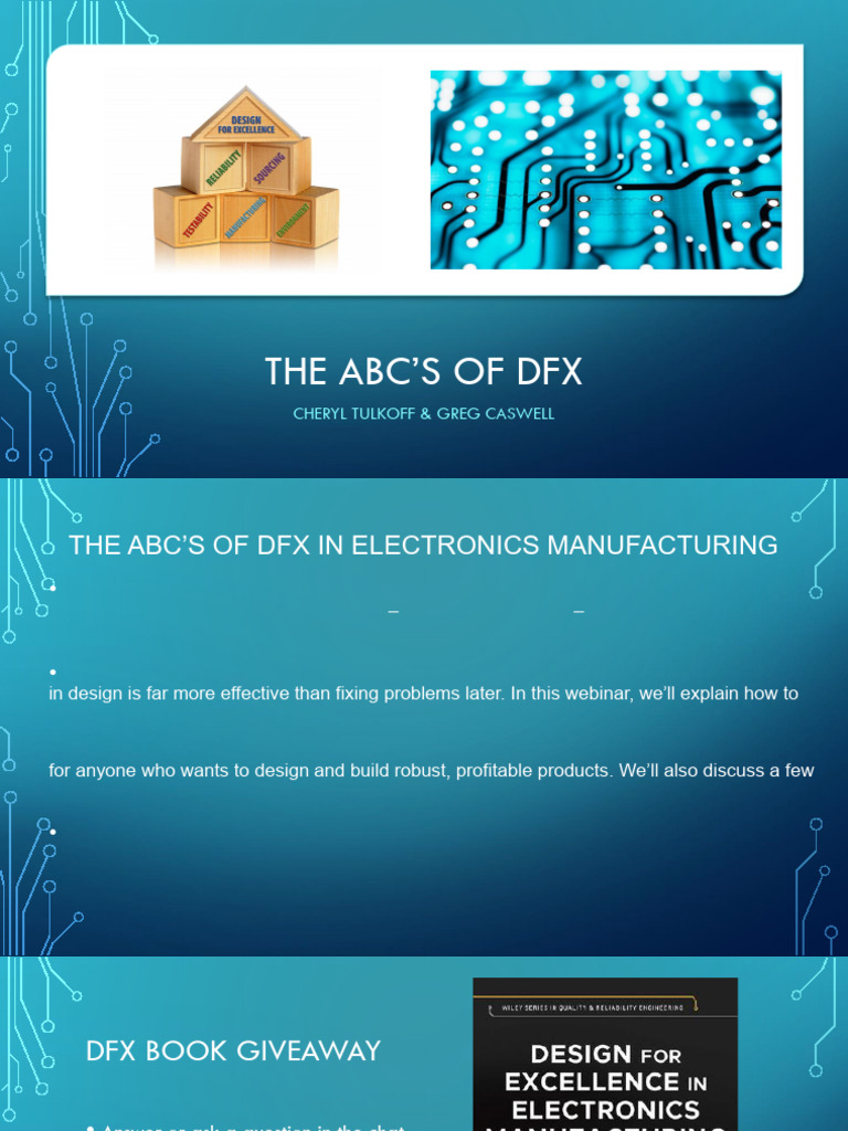 DfX Principles in Electronics Manufacturing | PDF | Reliability ...