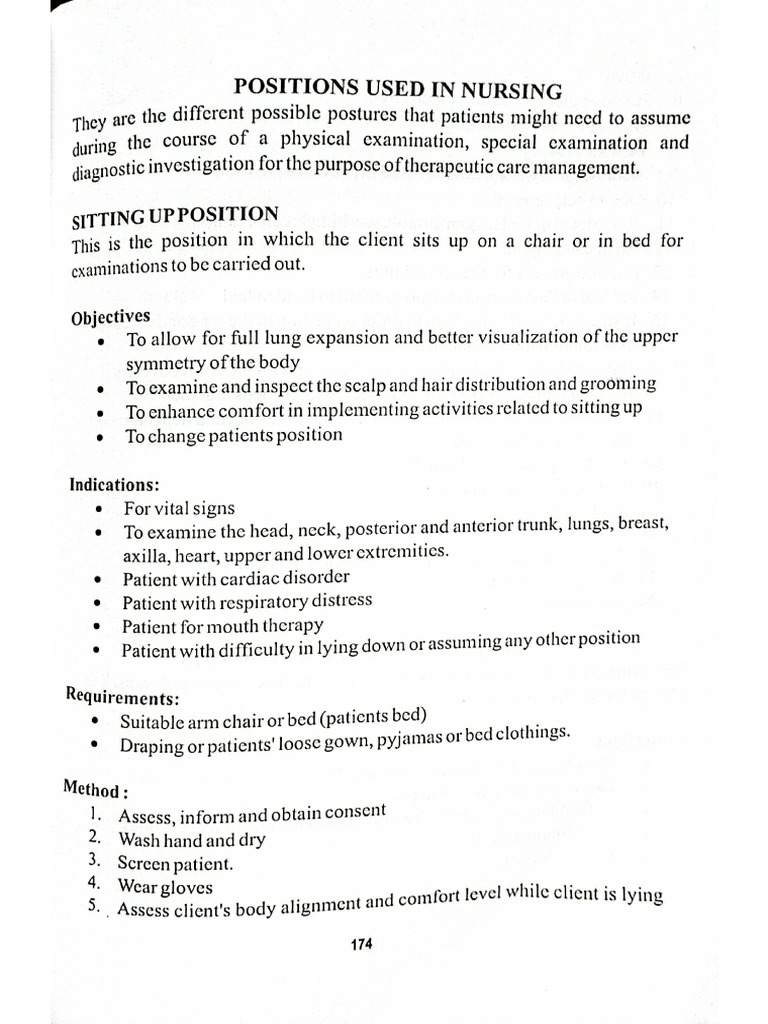Positions in Nursing | PDF