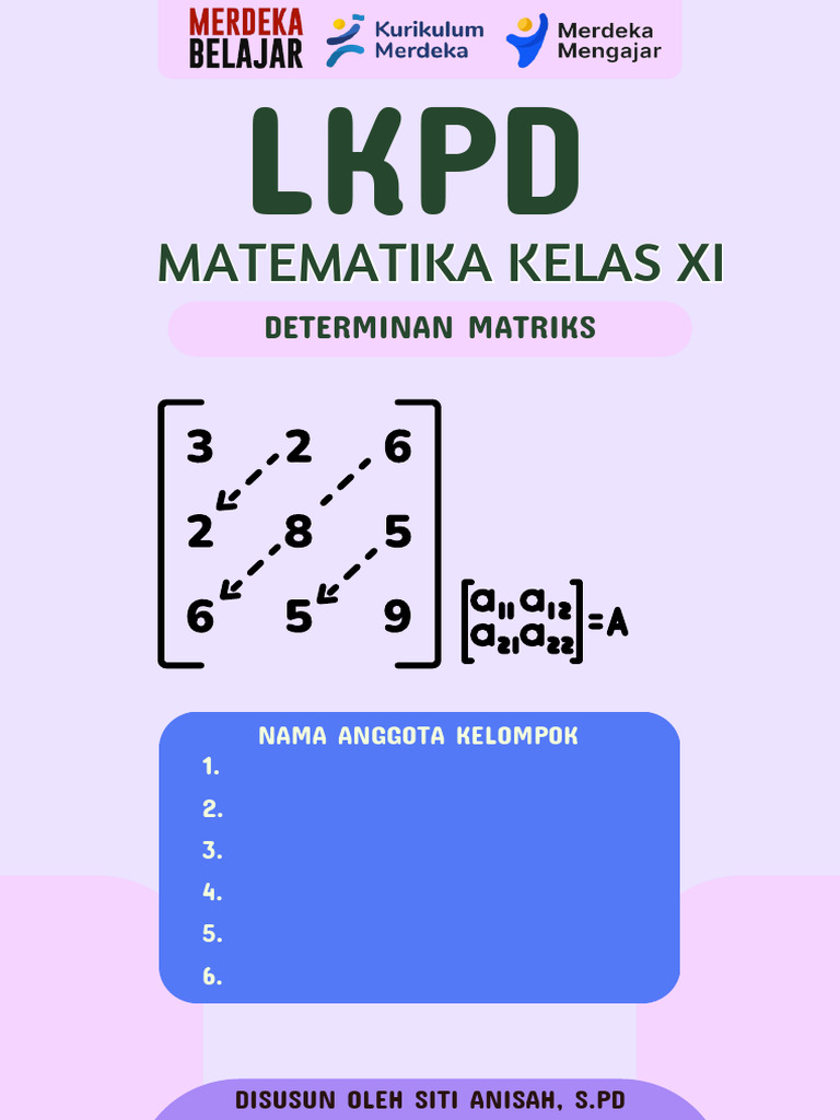 LKPD Deterrminan Matriks | PDF
