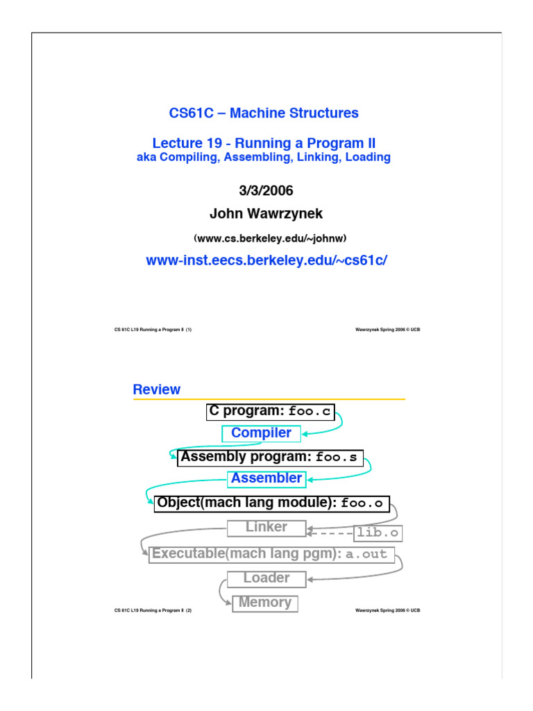 19-compilation-assembly-linking-2 | PDF | Library (Computing) | Computer Engineering