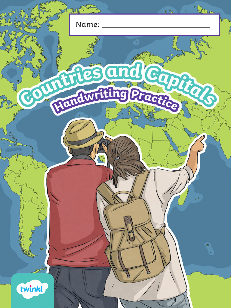 T e 1727354099 Countries and Capitals Handwriting Booklet Ver 1 | PDF