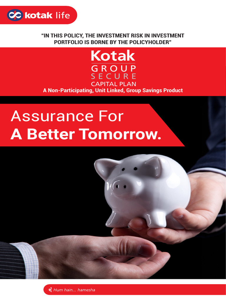 Kotak Group Secure Capital Plan - Brochure1 | PDF | Insurance | Pension