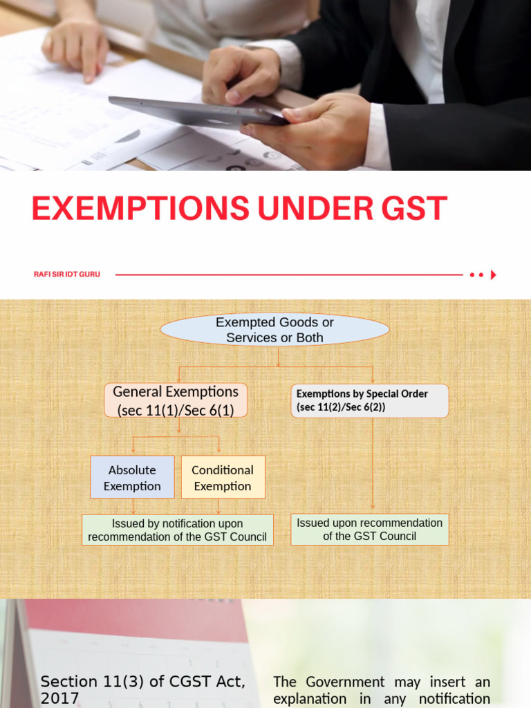 2. Exemptions Under Gst 1 | PDF