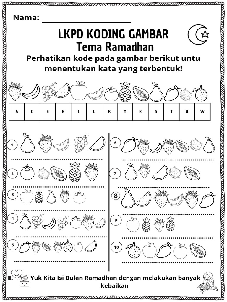 LKPD Koding Tema Ramadhan | PDF
