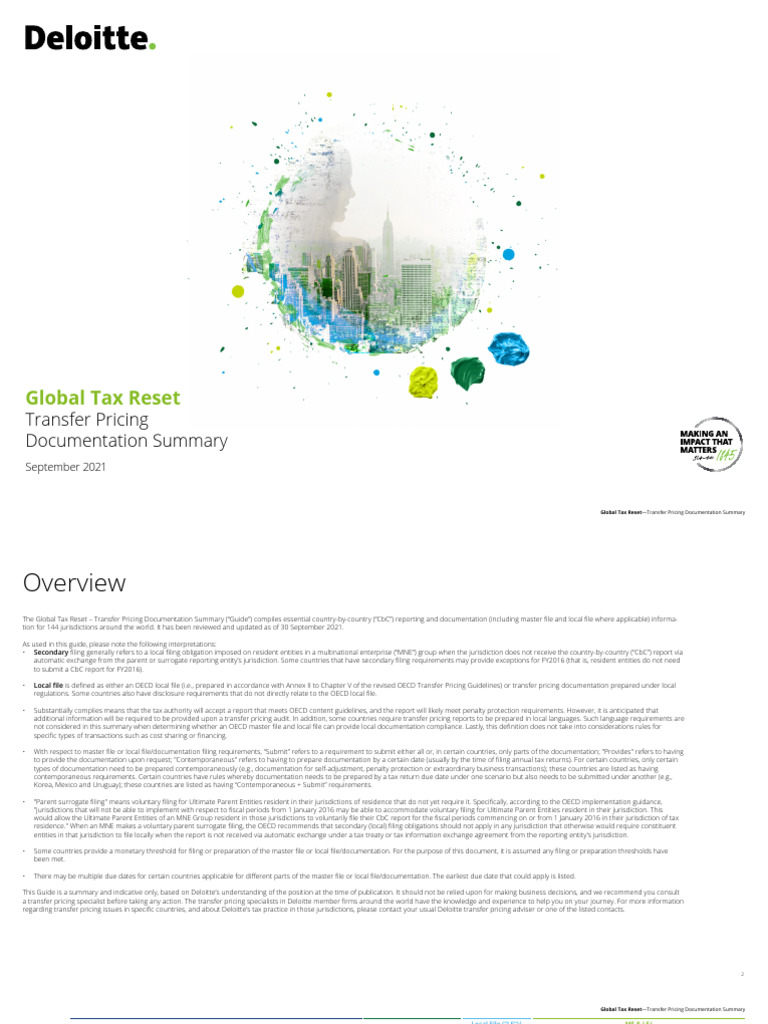 DELOITTE - Global-Tax-Reset-Transfer-Pricing-Documentation-Summary ...