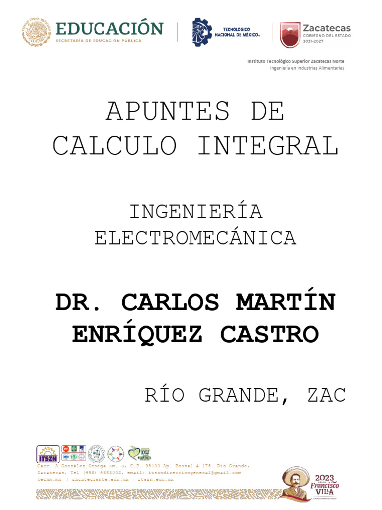 Apuntes de Cálculo Integral para Ingeniería | PDF | Integral | Curva