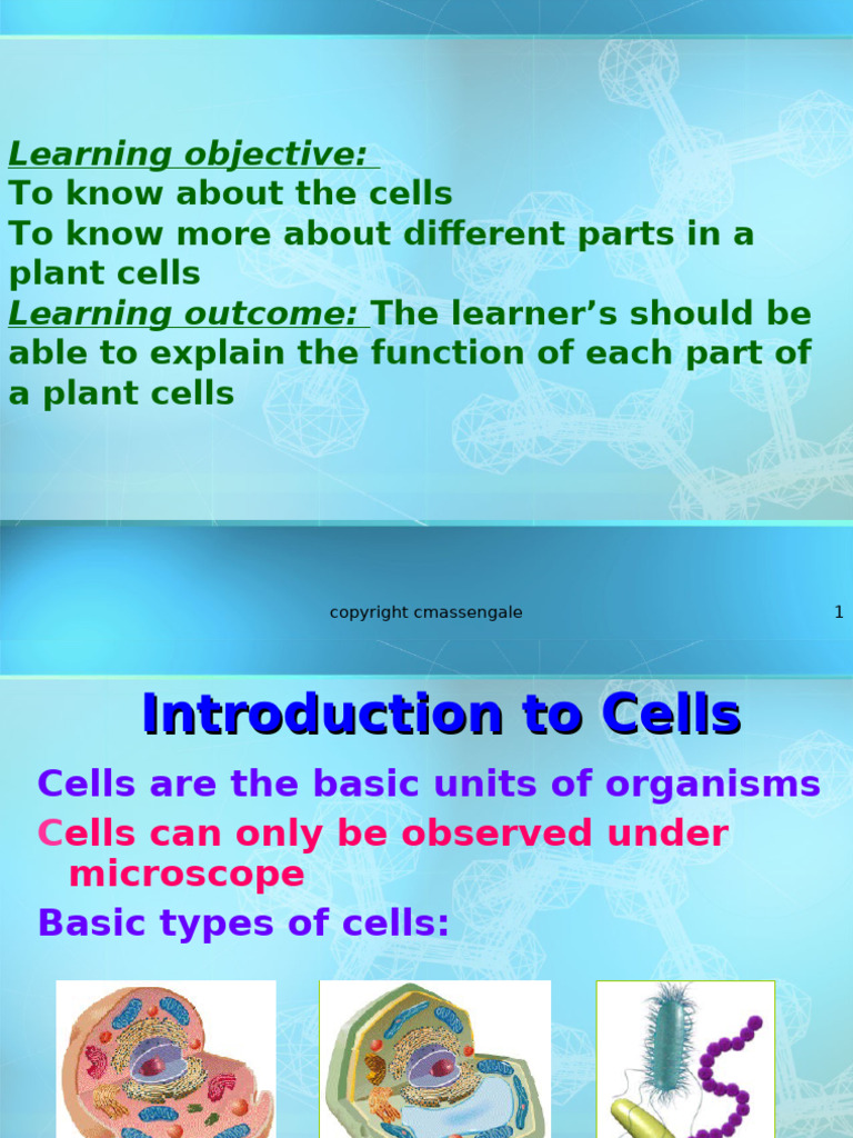 CHAPTER 1.1, 1.2cell-Structure | PDF