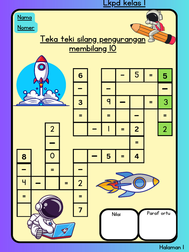 LKPD Matematika Kelas 1 | PDF