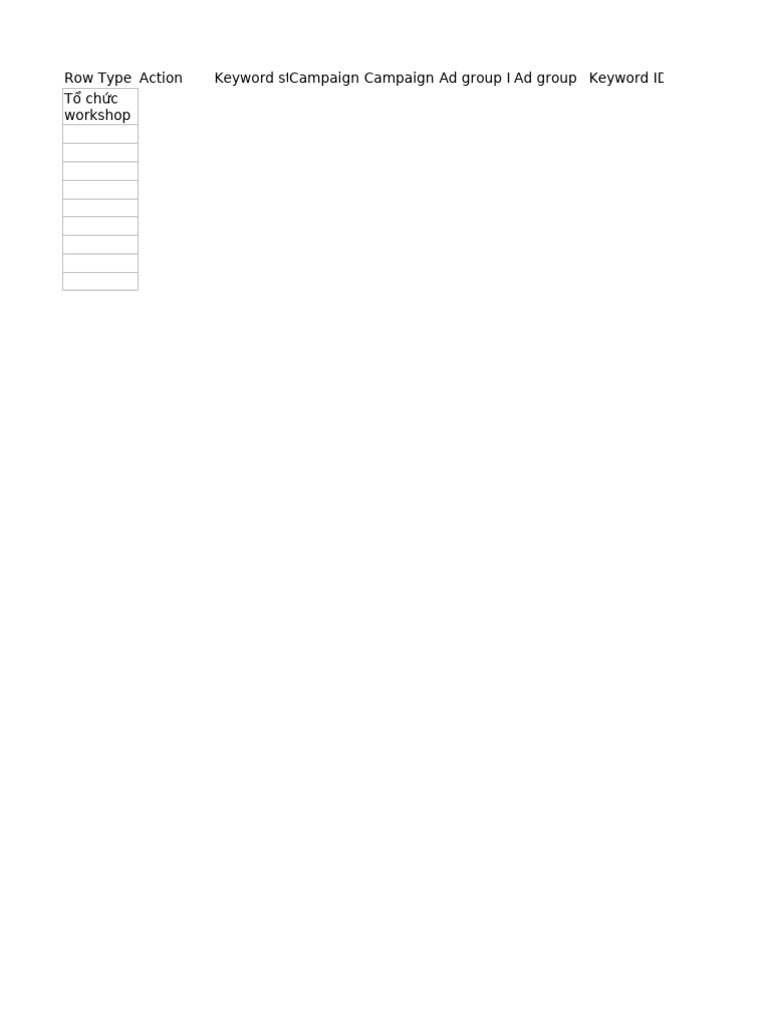 Keyword Template | PDF