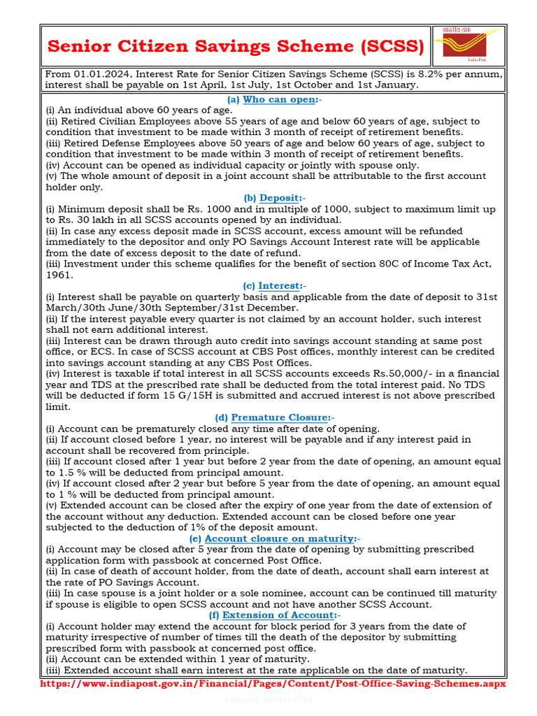 SCSS | PDF | Interest | Tax Refund
