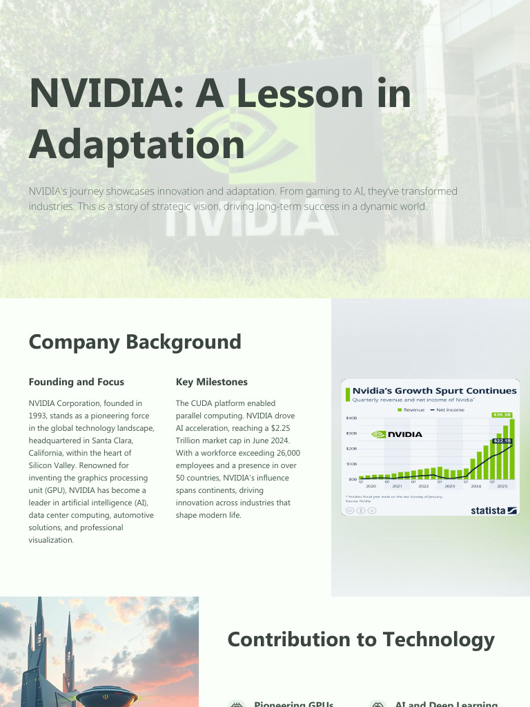 NVIDIA A Lesson in Adaptation | PDF | Graphics Processing Unit | Artificial Intelligence