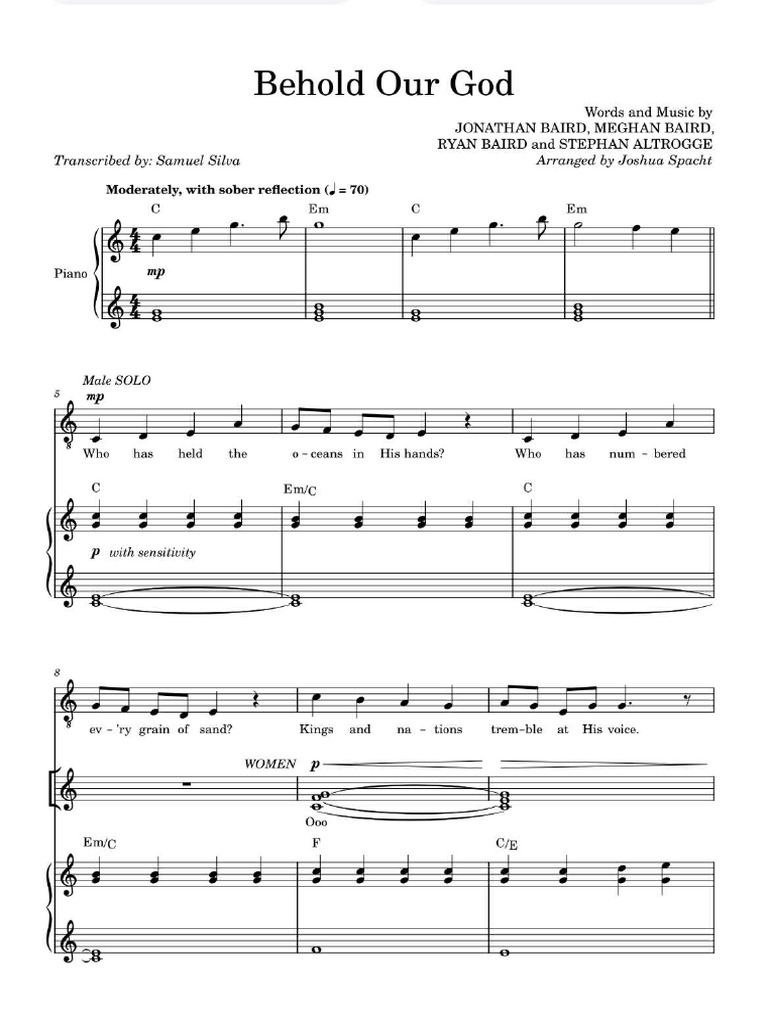 Behold Our God | PDF