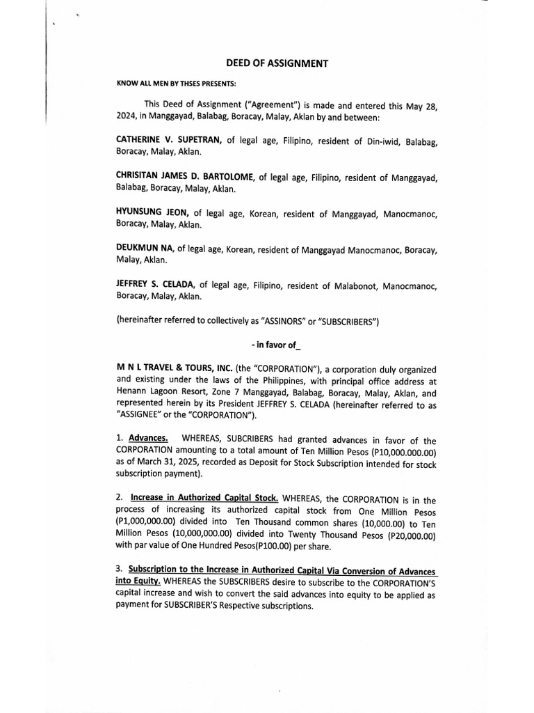 Deed Os Assignment | PDF