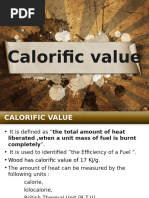 Calorific Values of Common Fuels | PDF