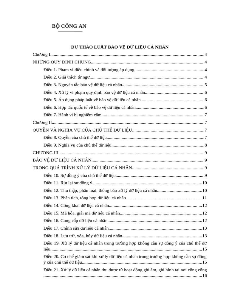 1b. DuthaoLuatbaoveDLCN-05.4trình QH | PDF