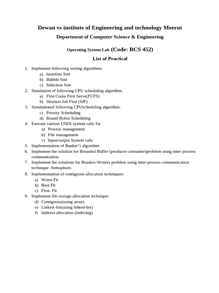 OS Lab Manual Neeraj Sharma | PDF | Pointer (Computer Programming) | Computer File