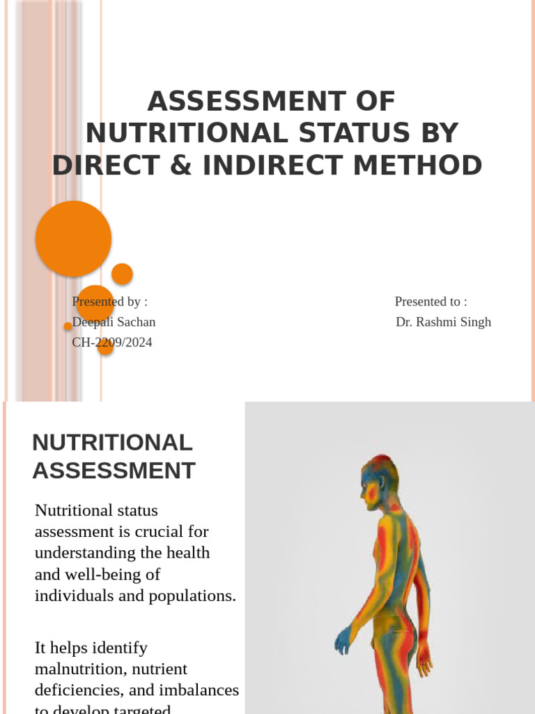 Nutritional Status Assessment Methods | PDF | Nutrition | Diet & Nutrition