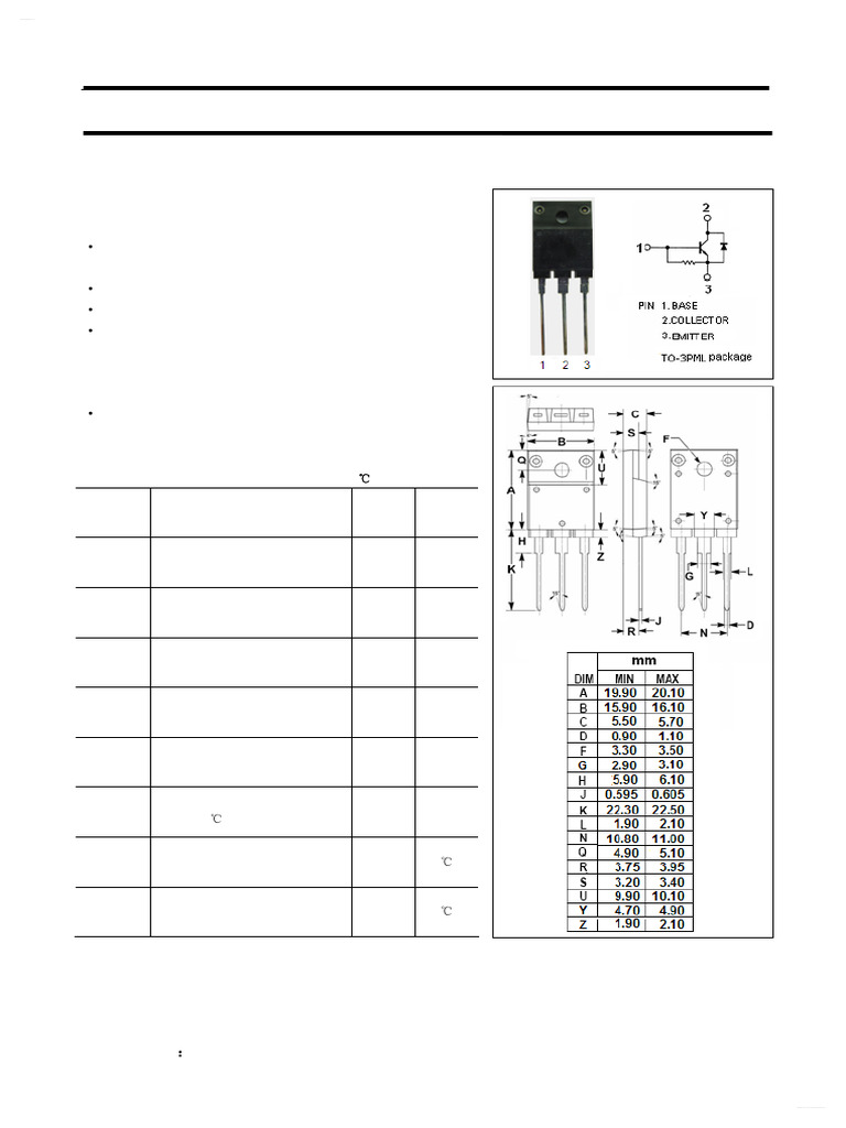 D5011 InchangeSemiconductor | PDF | Bipolar Junction Transistor ...