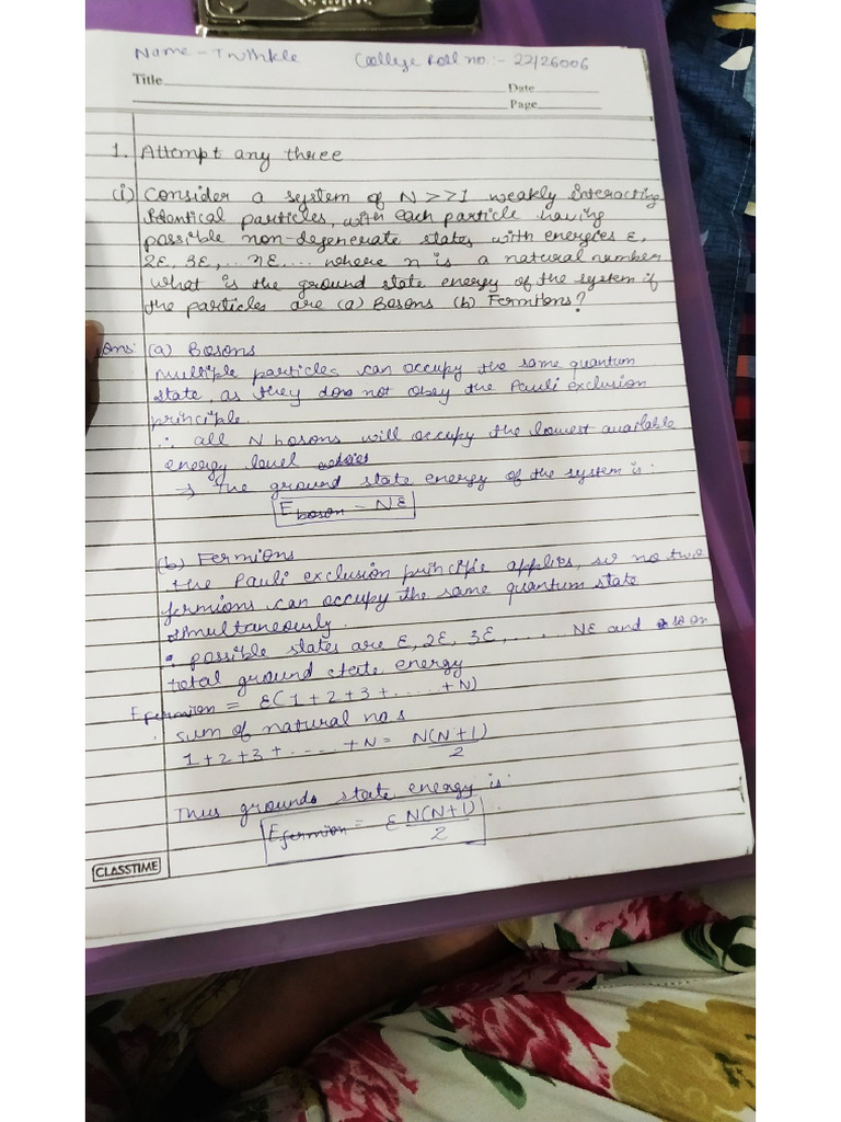 Statistical Mechanics Assignment 3 | PDF