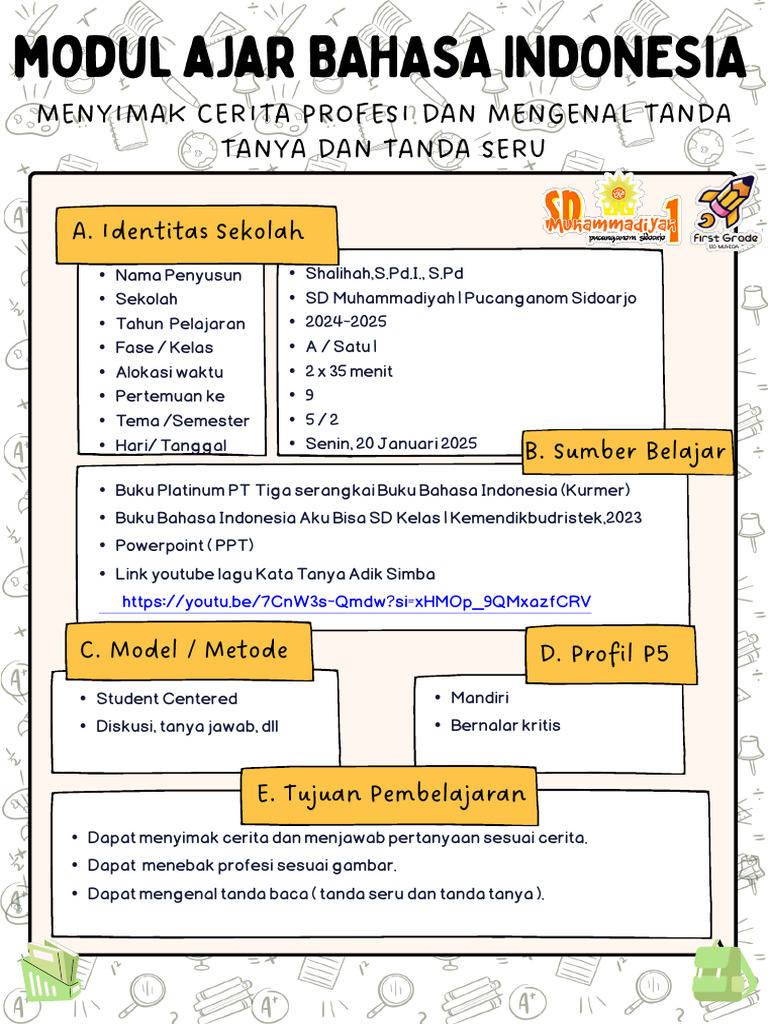 Modul Ajar - K1 - B.I - PB9 - Sem 2 - TGL 20 Jan - 2024 - 2025 | PDF