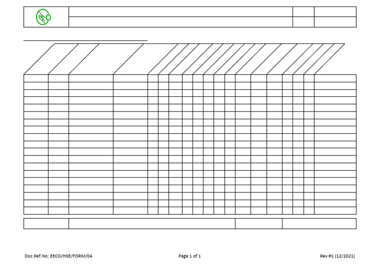 4 Vehicle and Plant Machinary Check List | PDF