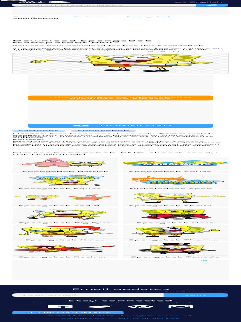 SpongeBob Transparent PNG - StickPNG | PDF