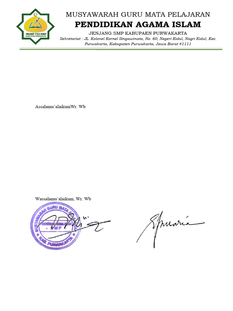 Surat Undangan TM Pentas PAI 2025 | PDF