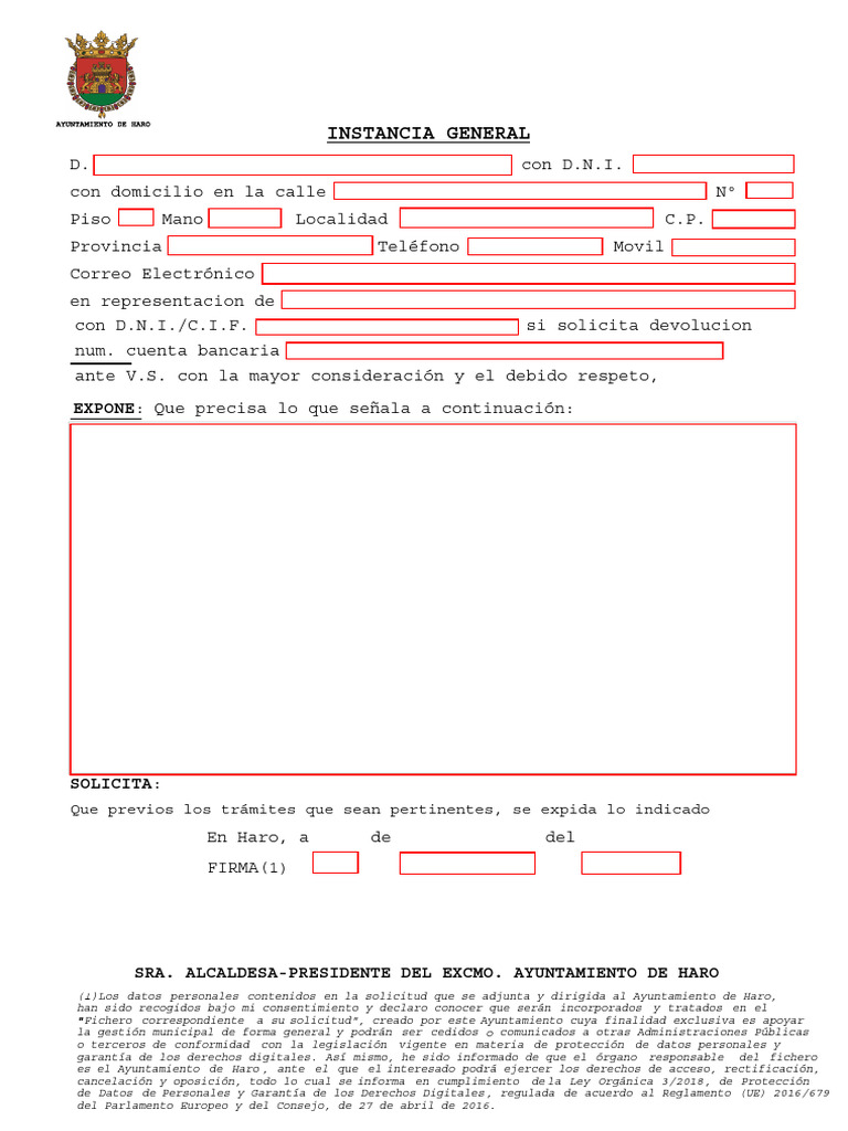 Instancia General-C - Izda-Copiar | PDF