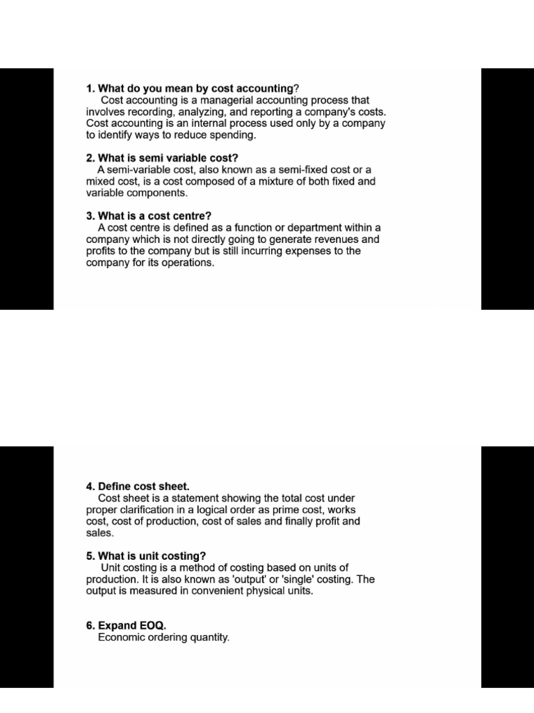 Elements of Cost Account | PDF