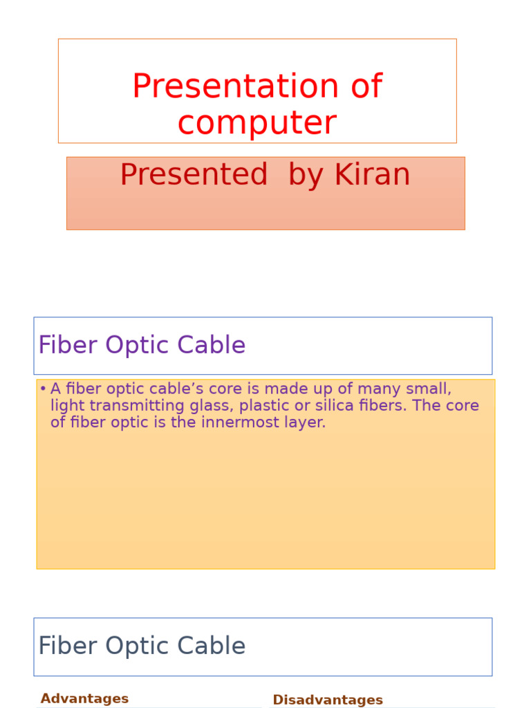 Presentation of Computer | PDF