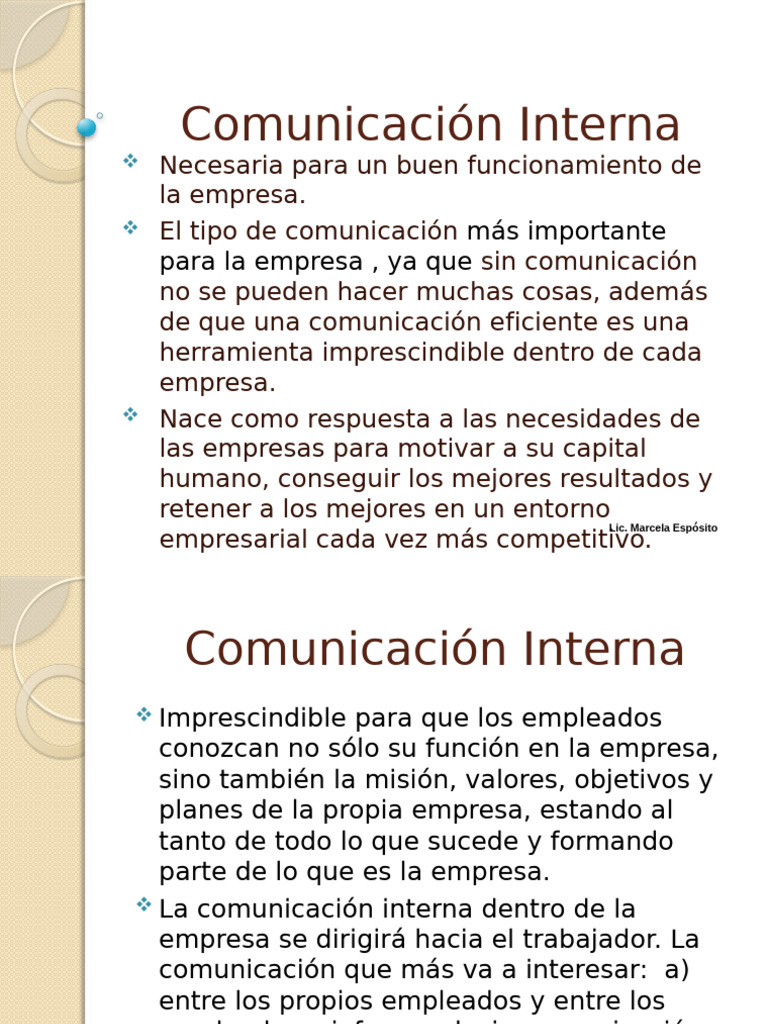 Comunicación Interna | PDF | Business | Economias
