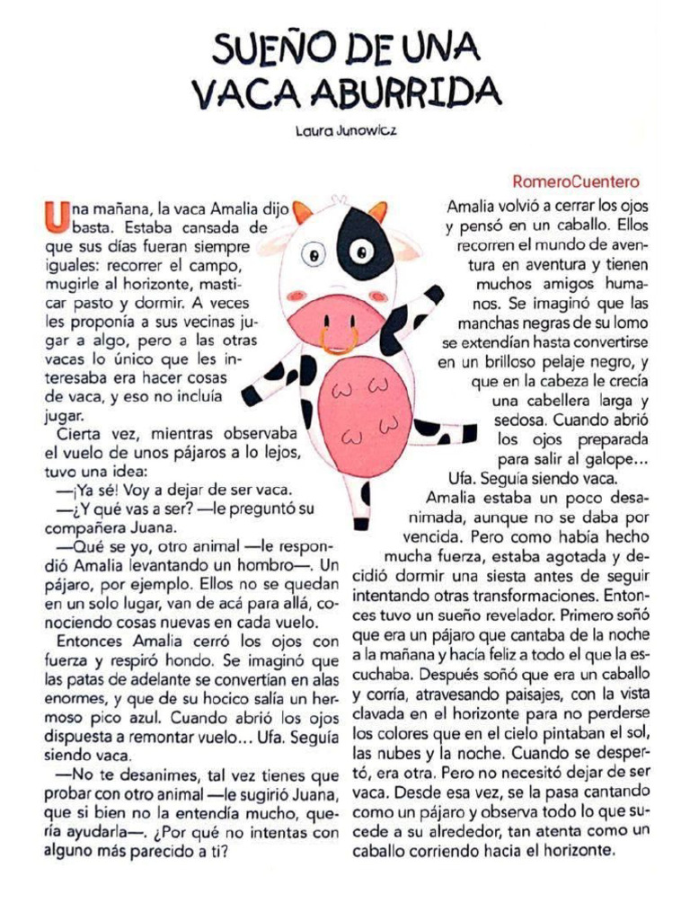 Cuento de La Vaca | PDF