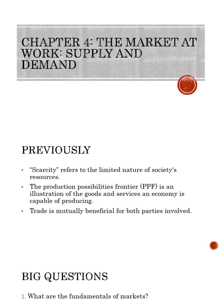 Updated - Chapter 4 The Market Forces of Supply and Demand | PDF ...