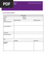 Cambridge Lesson Plan Template | PDF