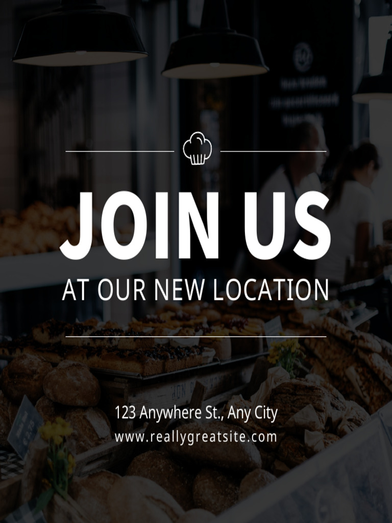 Black Simple Join Us New Location Instagram Post | PDF
