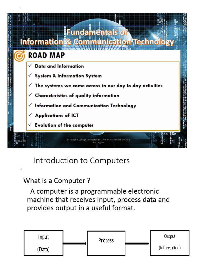 Unit 01 -Fundamentals in IT | PDF | Random Access Memory | Floppy Disk