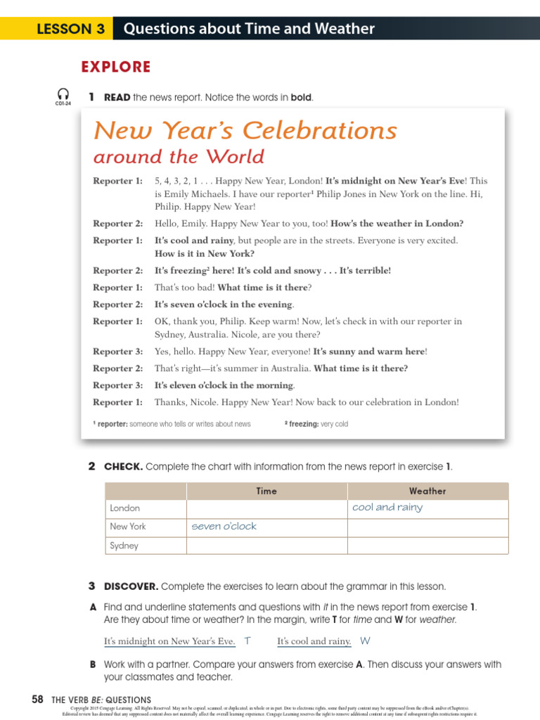 Grammar - Explorer - 1 - NG Questions | PDF